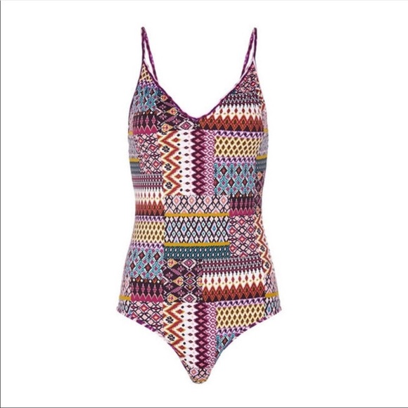 Swim | Patchwork One Piece | Poshmark
